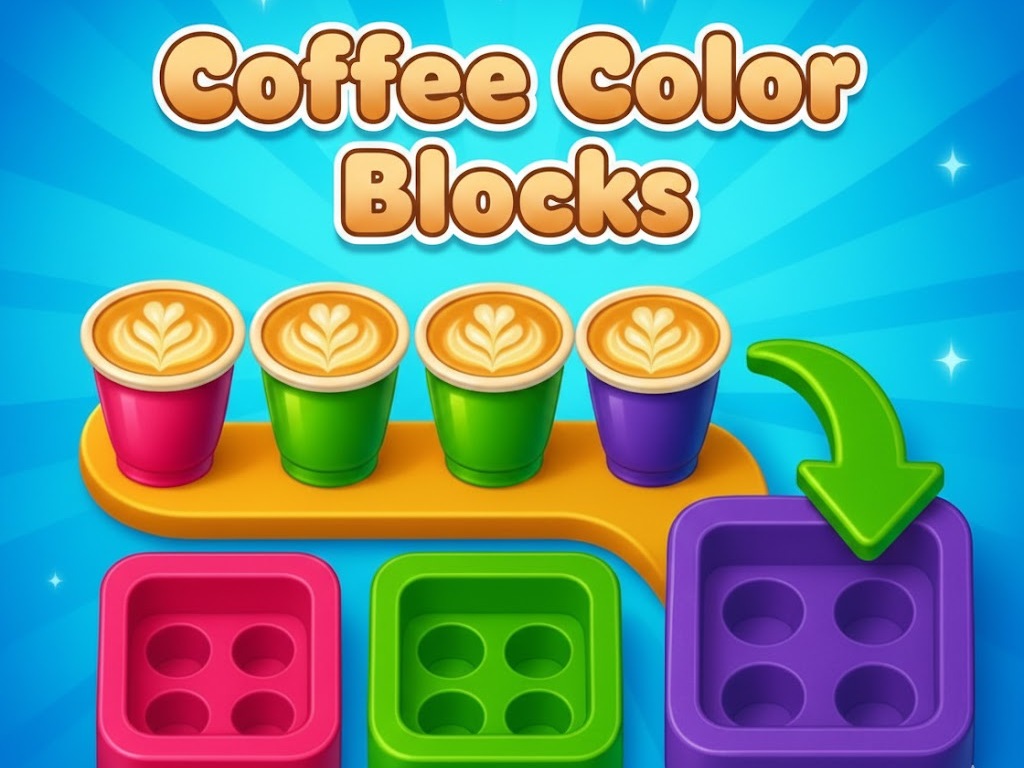 Coffee Color Blocks 🕹️ Играть в онлайн игры на SGameS.