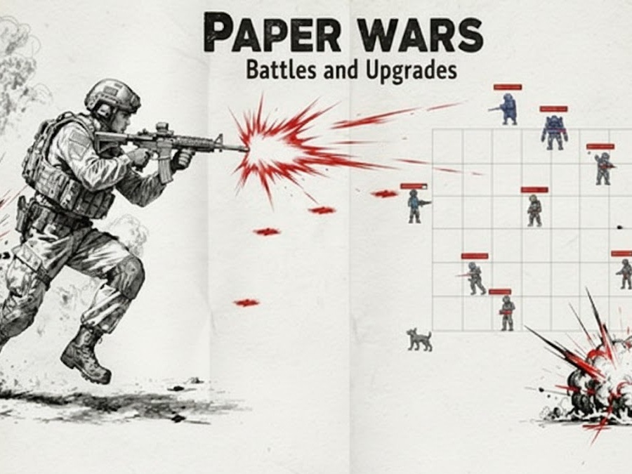 Paper Wars: Battles and Upgrades 🕹️ Играть в онлайн игры на SGameS.