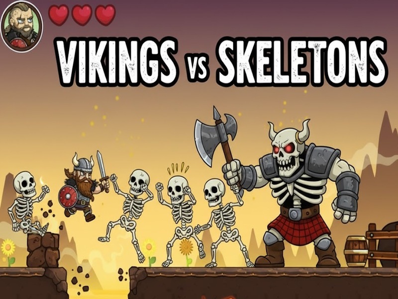 Vikings Vs Skeletons 🕹️ Играть в онлайн игры на SGameS.