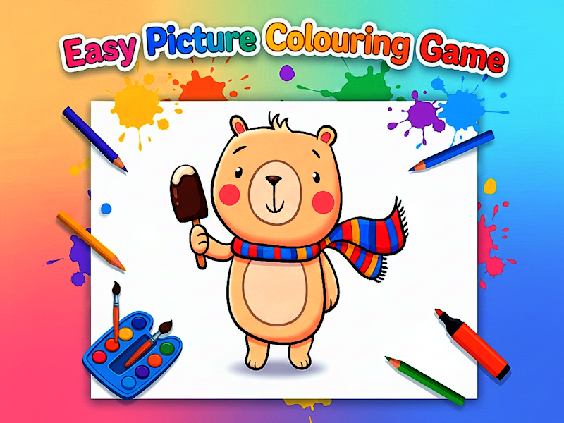 Easy Picture Colouring Game 🕹️ Играть в онлайн игры на SGameS.