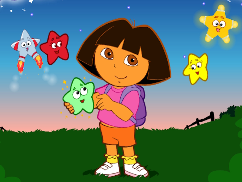 Dora The explorer Dora's Star Catching 🕹️ Играть в онлайн игры на SGameS.