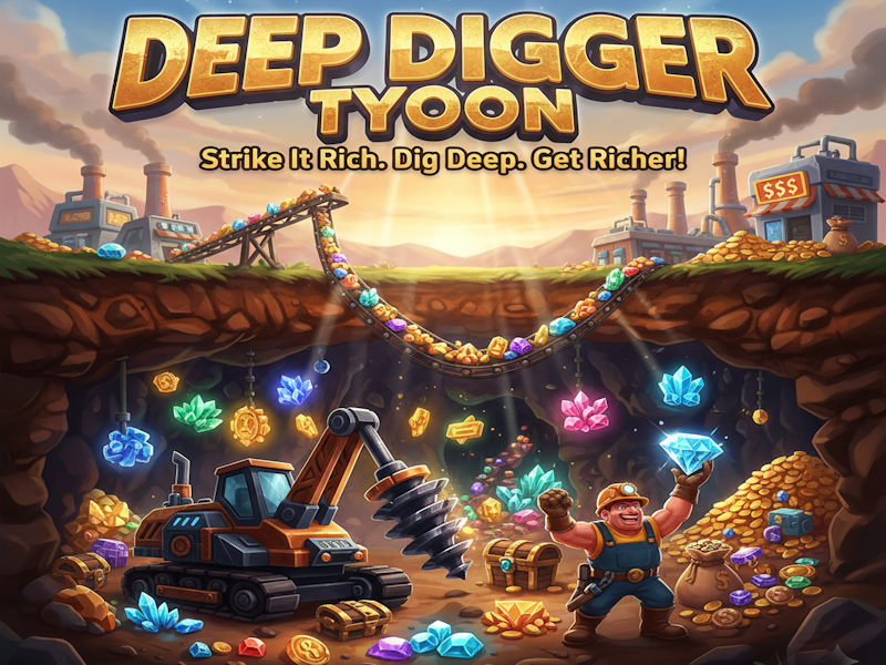 Deep Digger Tycoon 🕹️ Играть в онлайн игры на SGameS.